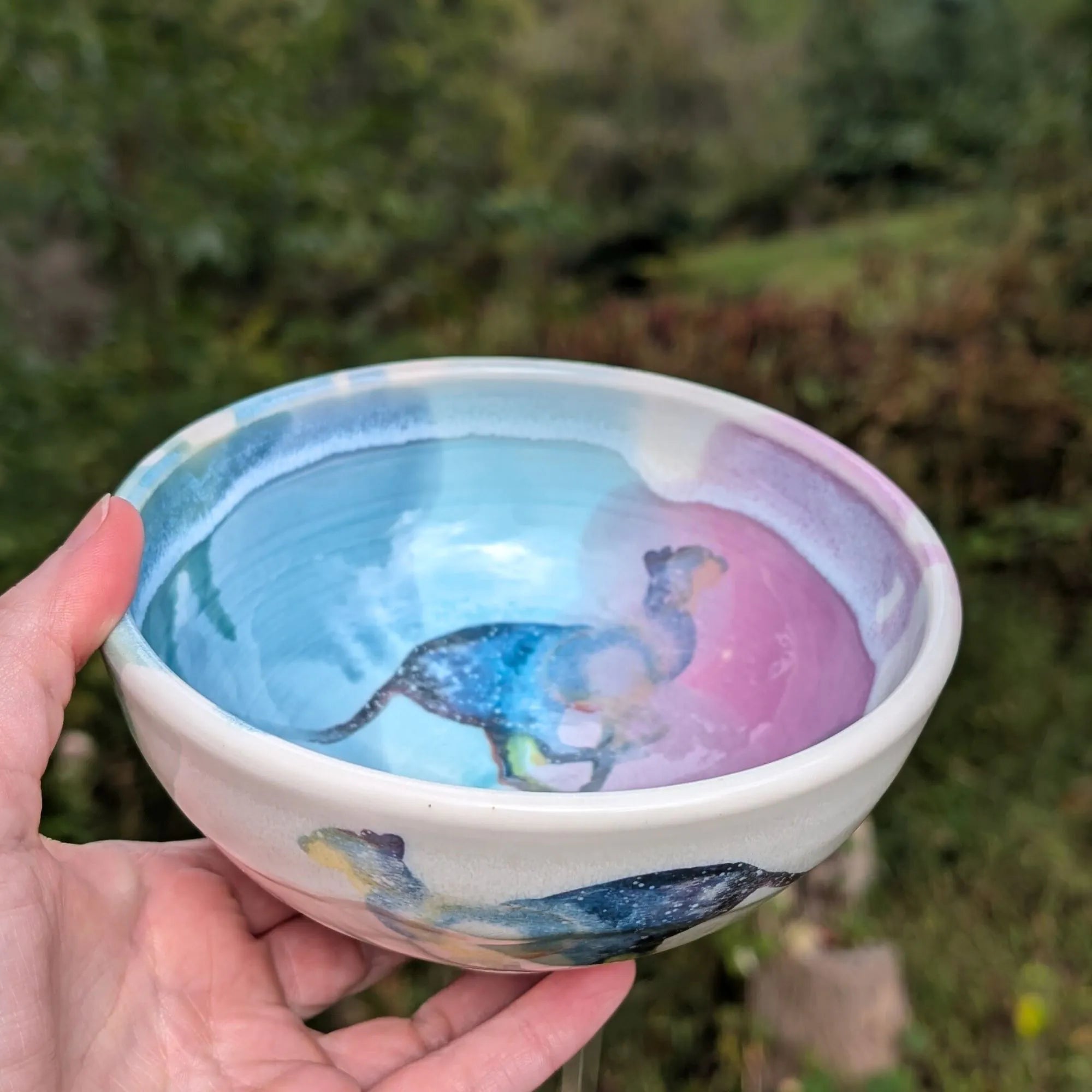 Porcelain Bowl - Cheetah (Watercolor) – Cosmic Animal Ceramics